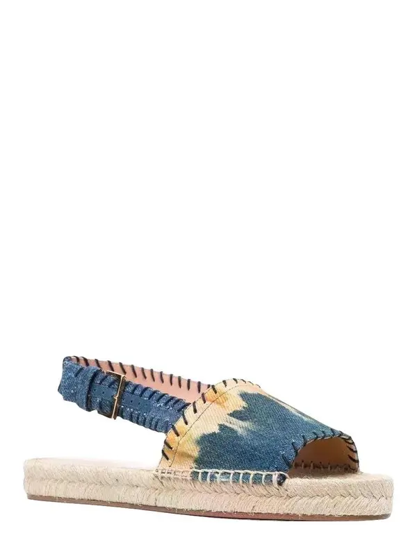Alberta Ferretti Open-toe Denim Espadrilles - Blue