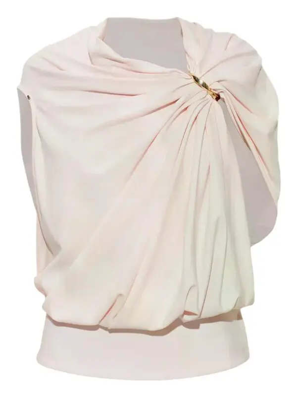 Sportmax Lacuna Draped Top - Pink