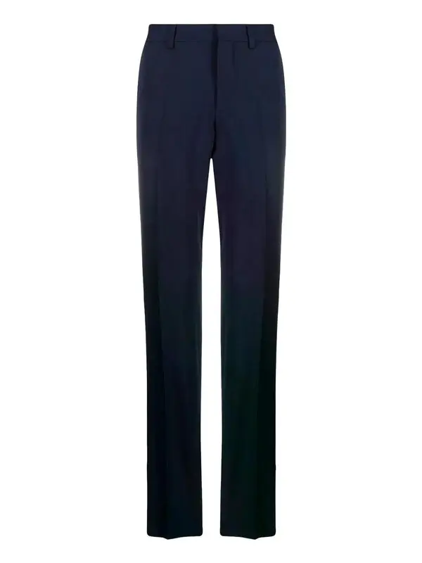 Moschino Tailored Virgin Wool Trousers - Blue