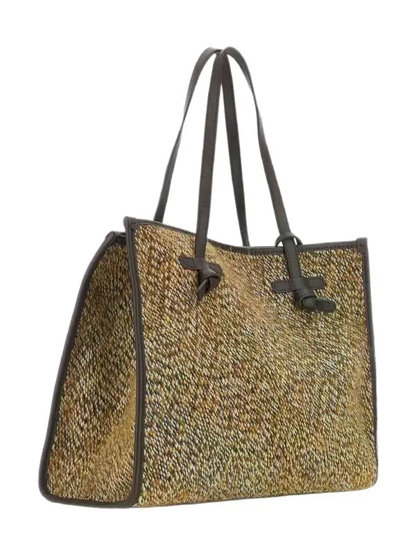 MARCELLA CLUB Marcella Bouclé-effect Tote Bag - Brown