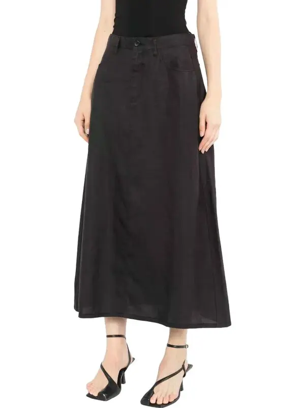 JNBY A-line Skirt With Rear Slit - Black