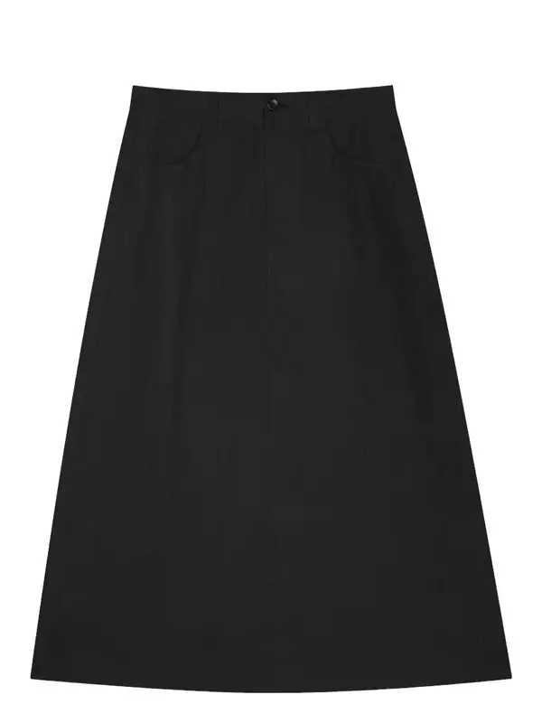 JNBY A-line Skirt With Rear Slit - Onyx