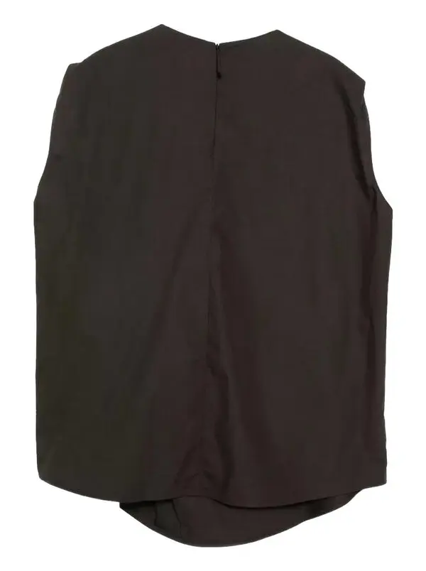 JNBY Twist-detail Sleeveless Top - Grey
