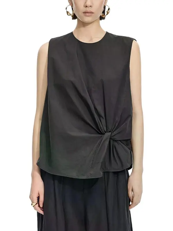 JNBY Twist-detail Sleeveless Top - Grey