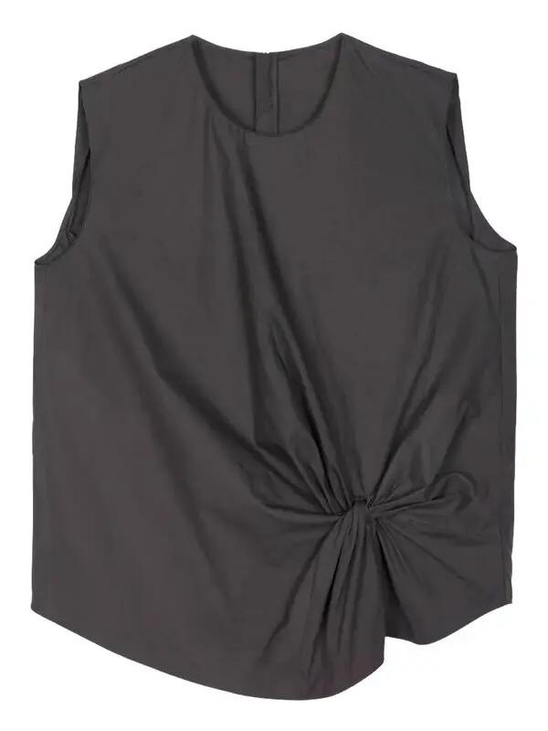 JNBY Twist-detail Sleeveless Top - Grey