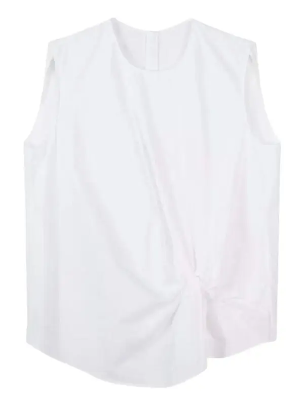 JNBY Sleeveless Draped Top - White