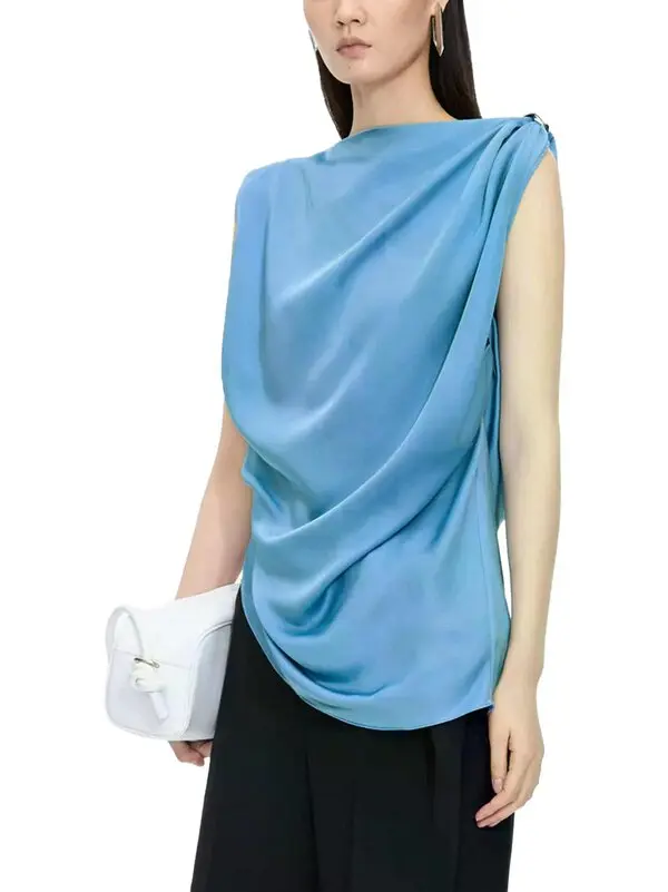 JNBY Asymmetrical Draped Top - Blue