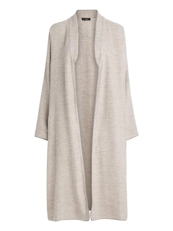 Eskandar Linen-blend Bakhtiari Cardigan - Neutral