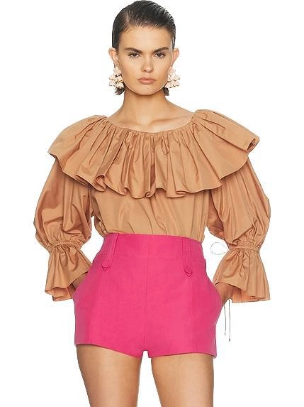 Chloé Ruffled Blouse - Reef Shell