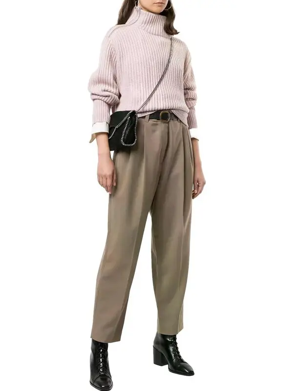 Brunello Cucinelli Tailored Wool Trousers - Brown