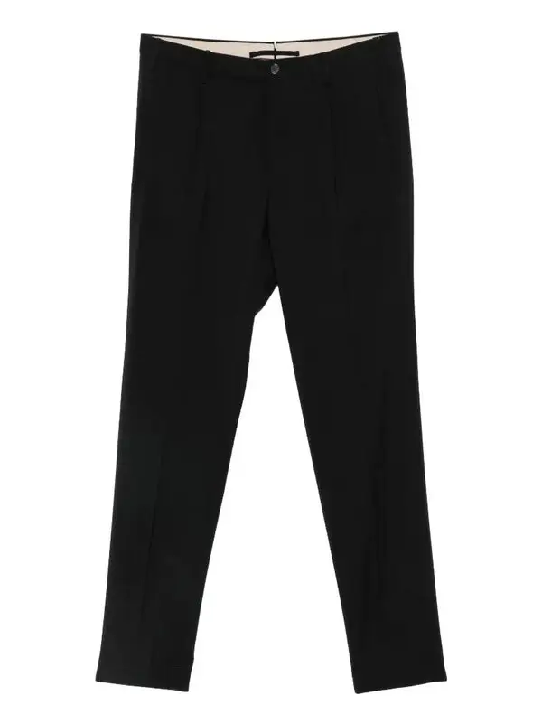 Incotex Pleated Tailored Trousers - Black