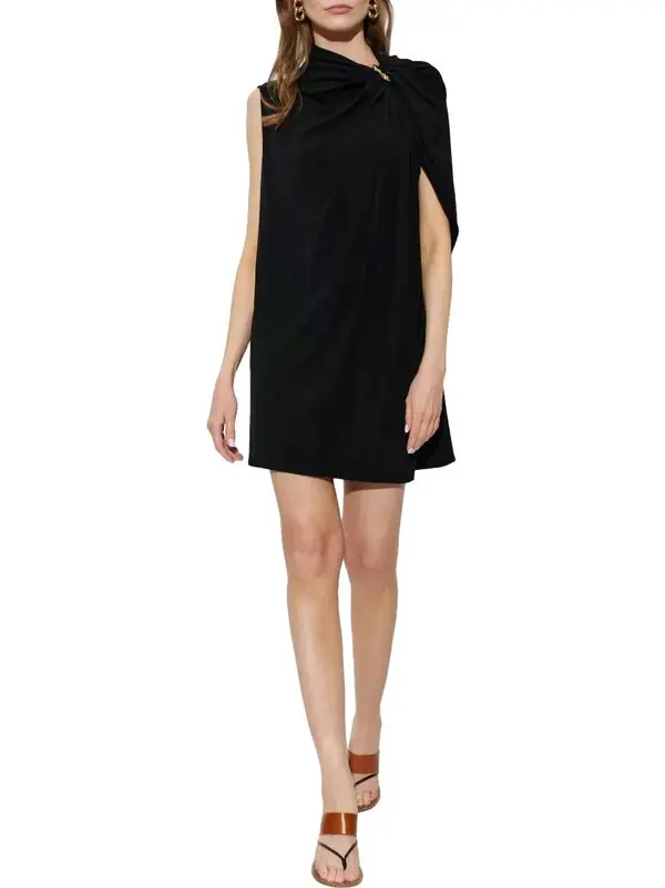 Sportmax Epoche Draped Mini Dress - Black