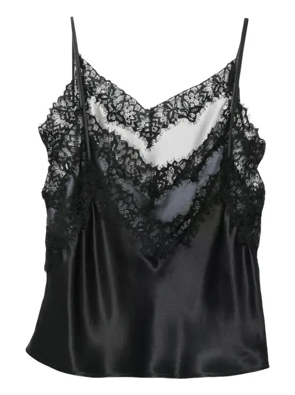 Viktor & Rolf Lace-trim Triple-layer Blouse - Black