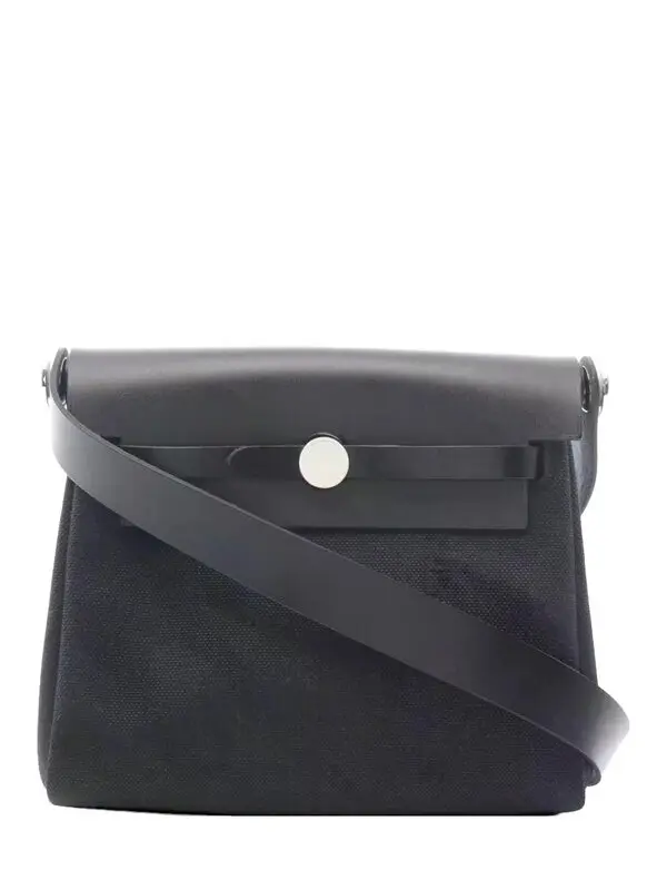 Hermès Mini Herbag Zip Shoulder Bag - Black