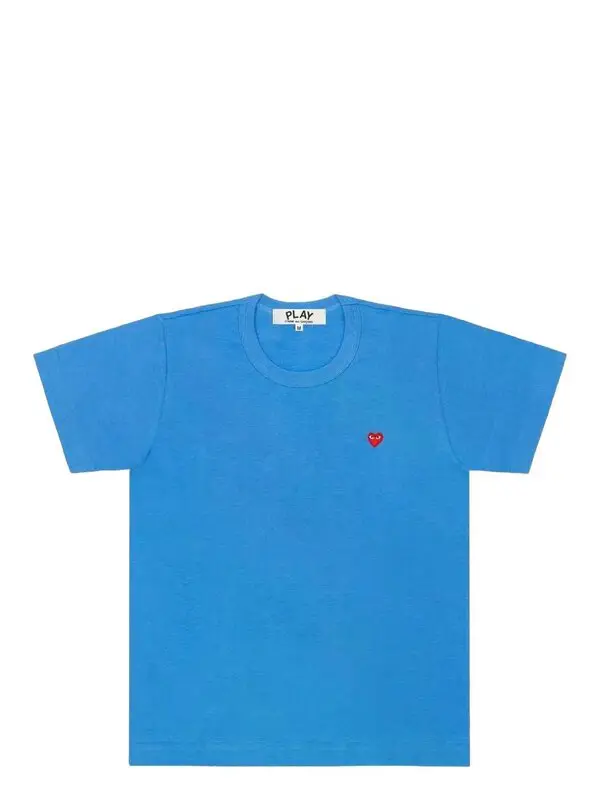 Play Comme Des Garcon Small Heart Patch T-shirt - Blue
