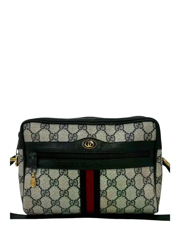 Gucci 20th Century Gg Coated Canvas Crossbody Bag - Grey