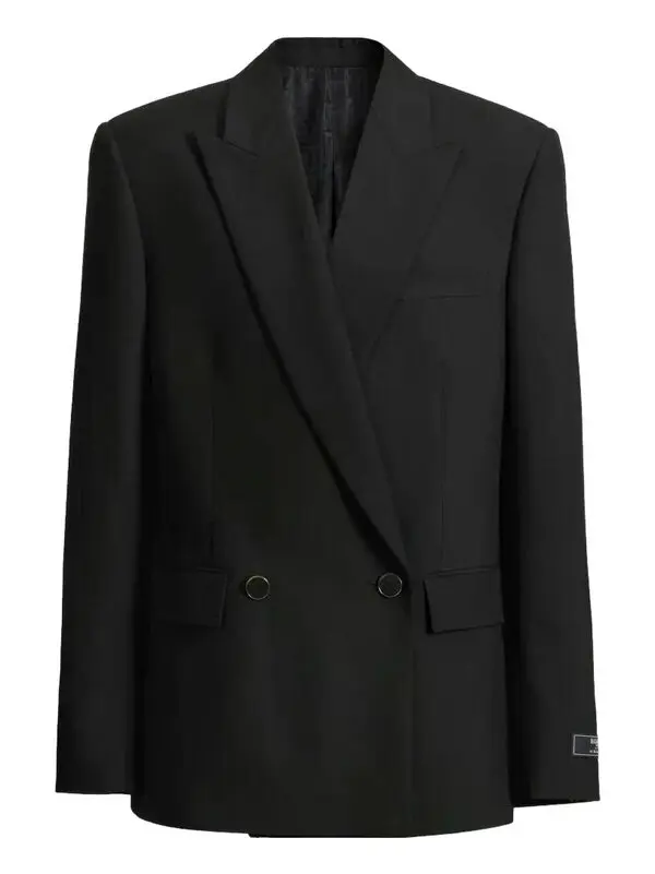 Balmain Wool 2-button Jacket - Black