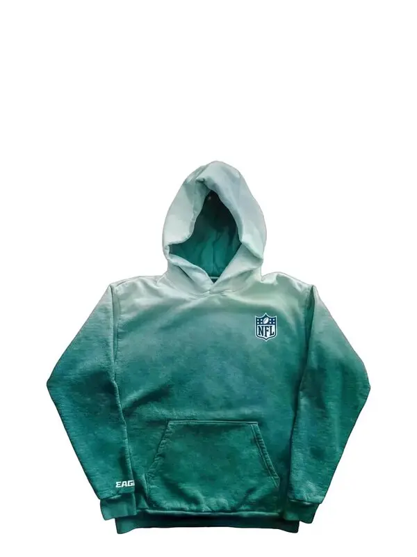 WARREN LOTAS Ombre Effect Graphic Print Hoodie - Green