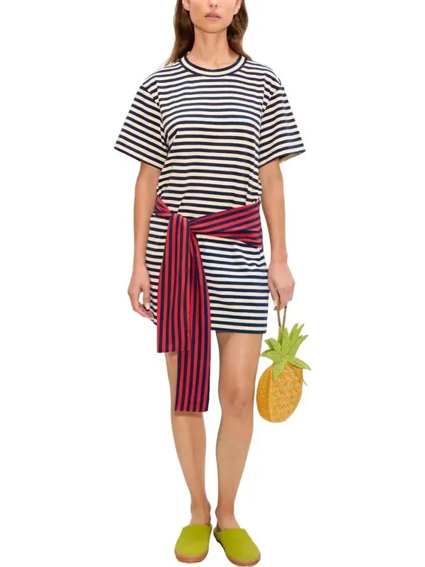 SIMONMILLER Lottie Striped T-shirt Dress - Blue