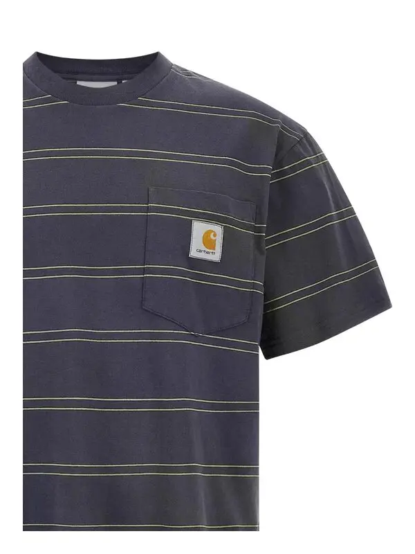 Carhartt Work In Progress Bert Pocket Striped T-shirt - Grey