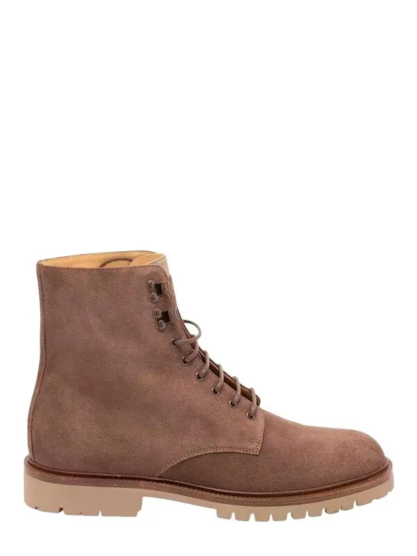 Brunello Cucinelli Lace-up Suede Boots - Brown