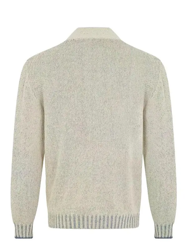 Fedeli Knitted Long-sleeve Cardigan - Neutrals