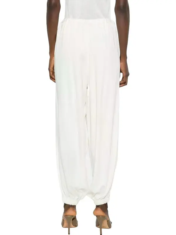 THE FRANKIE SHOP Ivory Elasticated Waist Trousers - Neutrals