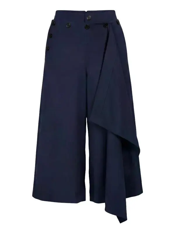 Monse Sailor Trousers With Asymmetric Cascade - Blue