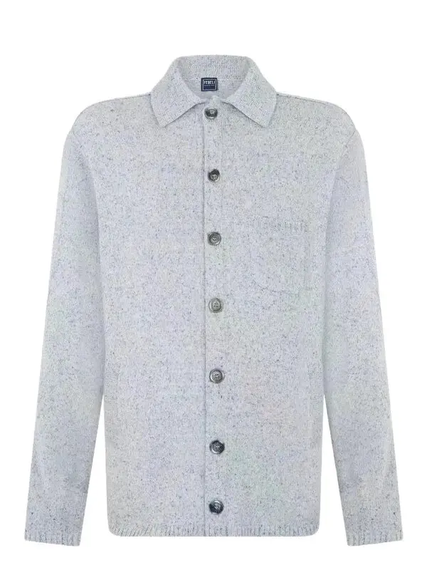 Fedeli Button-up Pocket Cardigan - Grey