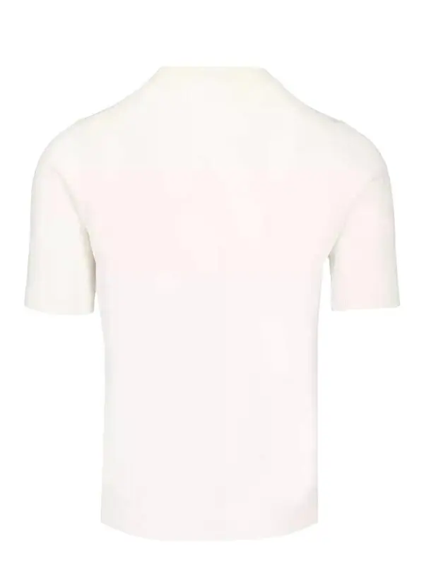 BALLANTYNE Knitted Slim-fit T-shirt - Neutrals