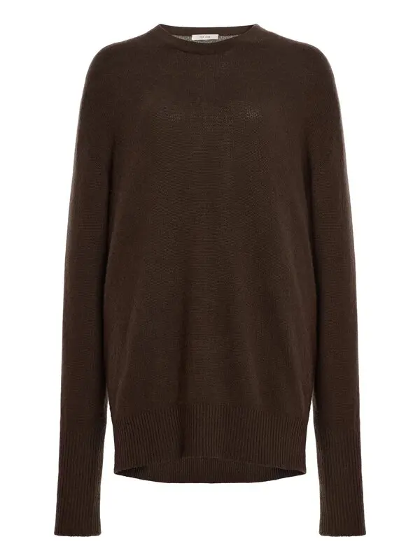THE ROW Odelle Cashmere Sweater - Brown
