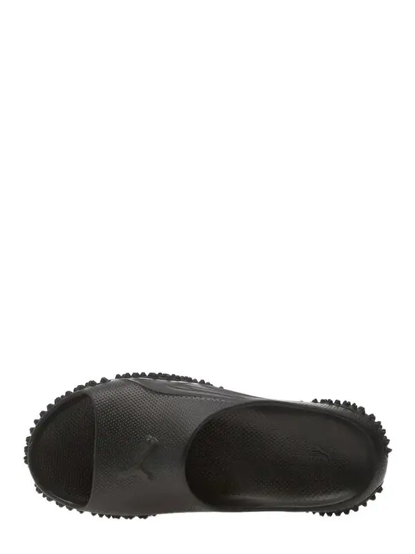 PUMA Mostro Debossed-logo Slides - Black