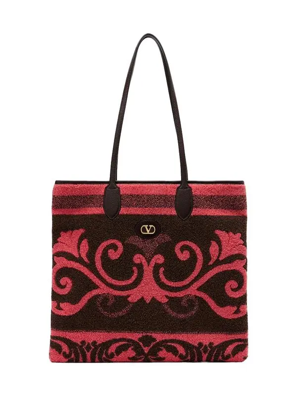 Valentino Garavani Vlogo Medium Terry Tote Bag - Pink