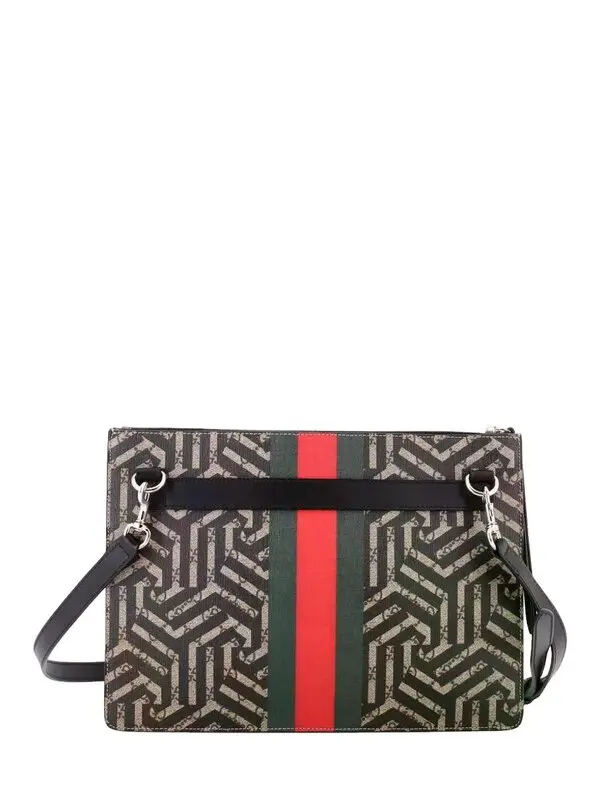 Gucci Caleido Gg Coated Canvas Messenger Bag - Black