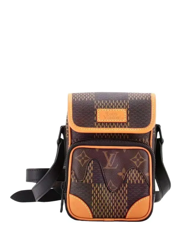 LOUIS VUITTON Nigo Amazone Messenger Bag Limited Edition Giant Damier & Monogram Canvas Nano Crossbody Bag - Brown