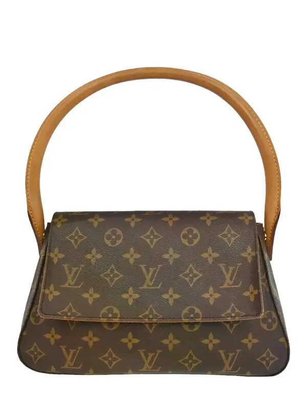 LOUIS VUITTON 2001 Mini Looping Monogram-pattern Tote Bag - Brown