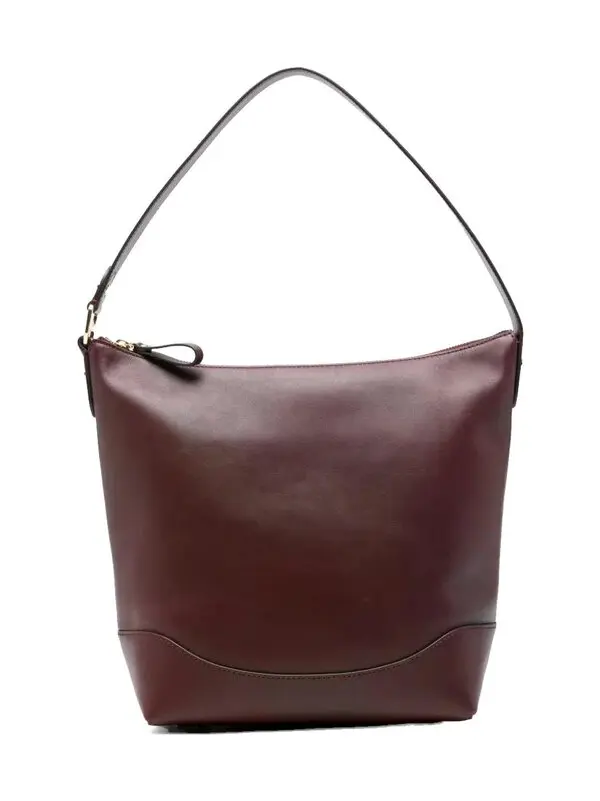 Ralph Lauren Tasha Leather Shoulder Bag - Red