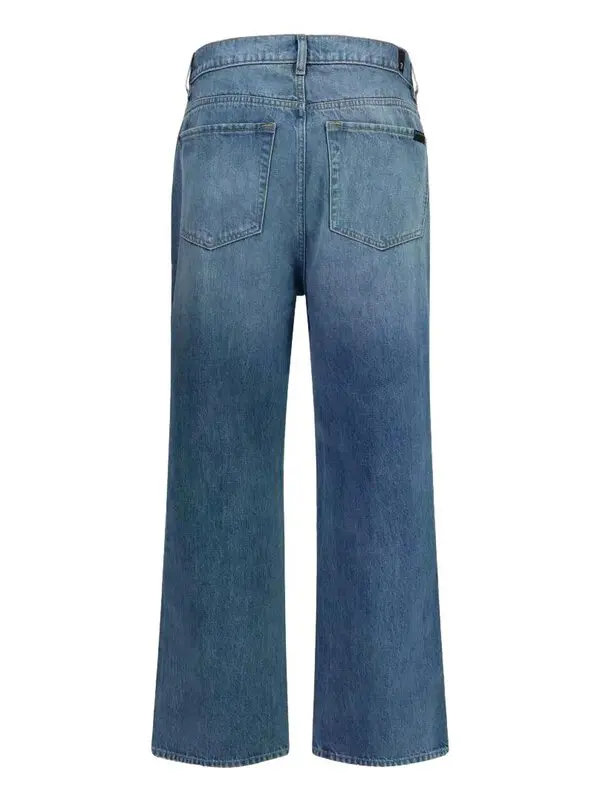 7 For All Mankind Wide-leg Jeans - Blue