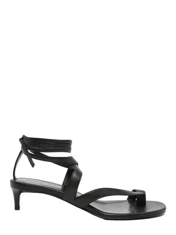 Khaite Aimee Tie-fastening Sandals - Black