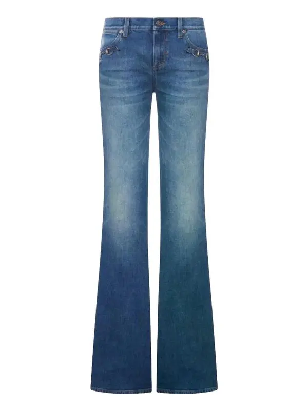 Gucci Horsebit Flared Jeans - Blue