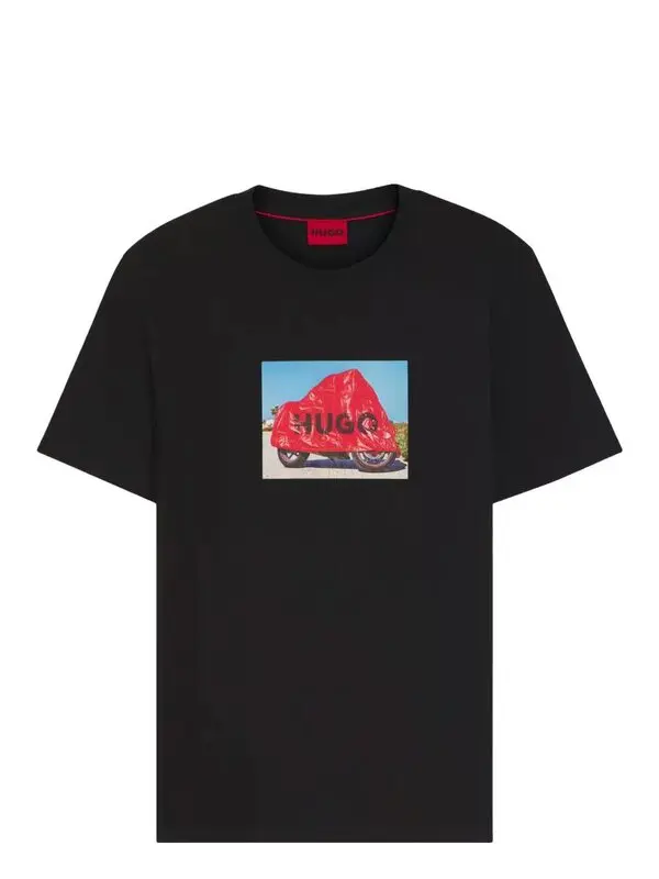 BOSS Dostino Graphic-print T-shirt - Black