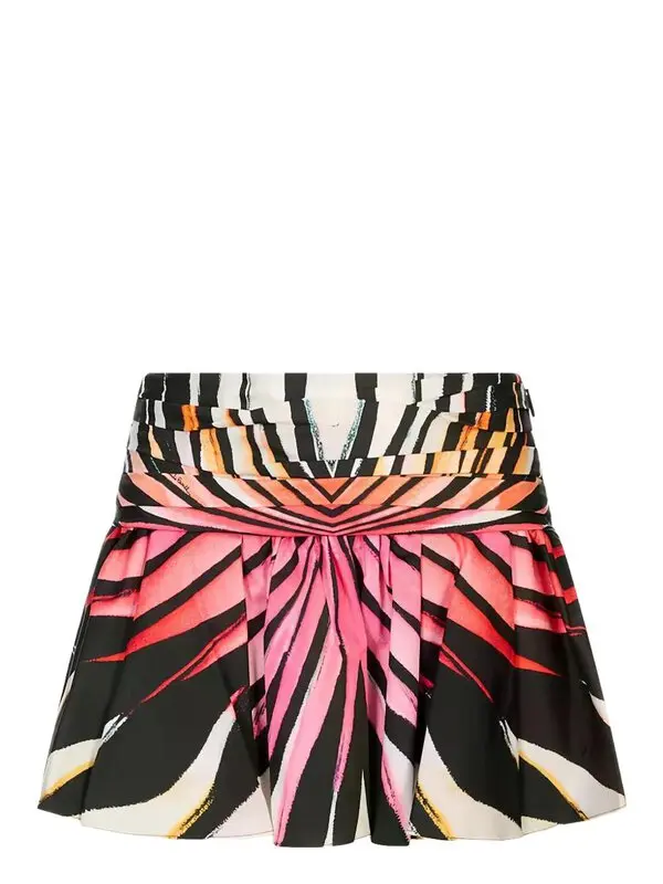 Roberto Cavalli Pleated Mini Skirt - Black
