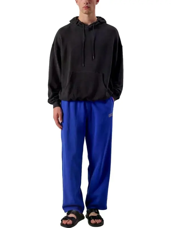 American Vintage Plizzy Logo-print Track Pants - Blue