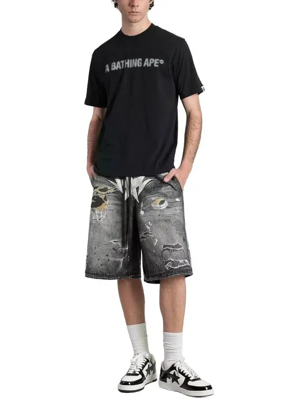A BATHING APE Logo-print T-shirt - Black