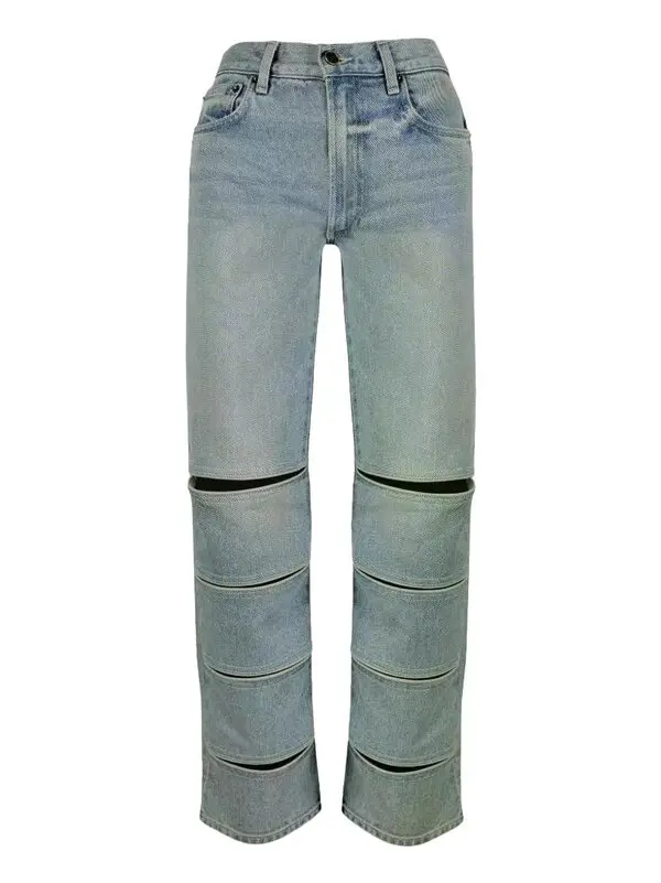 CONTESSA MILLS Arcana Cut-out Jeans - Blue