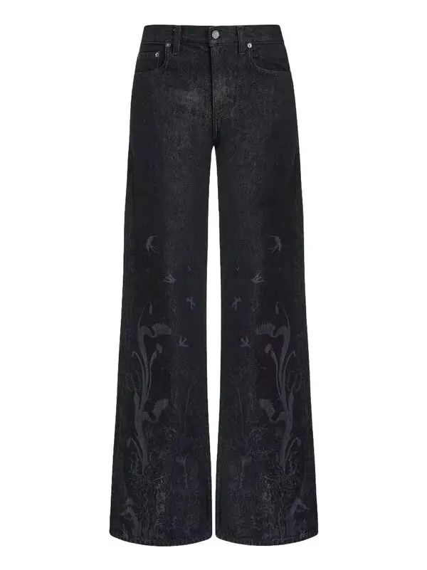 CONTESSA MILLS Tarot Floral-print Jeans - Blue