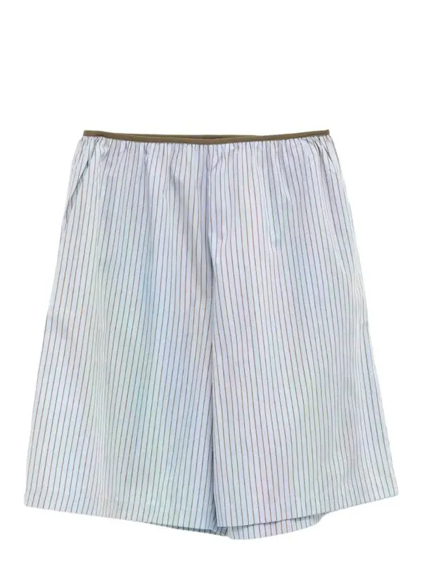 THE FRANKIE SHOP Elyn Striped Bermuda Shorts - Blue