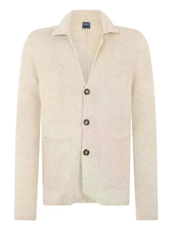 Fedeli Button-up Knit Cardigan - Neutrals