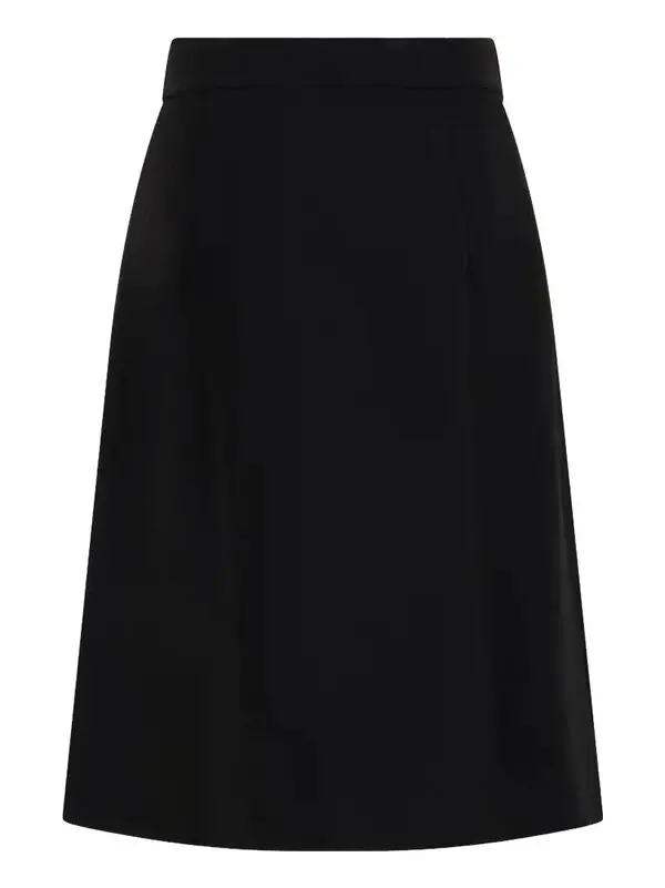Moschino Flared High-waisted Mini Skirt - Black