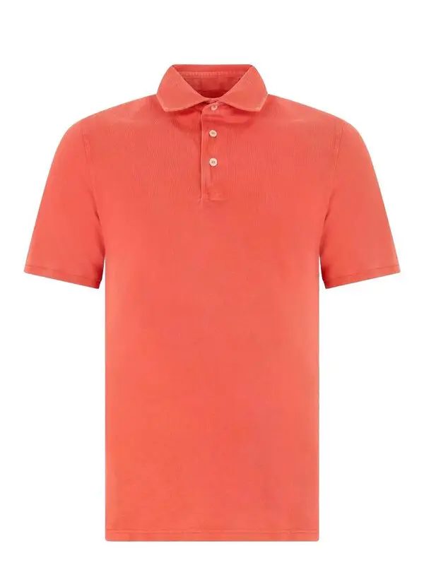 Fedeli Short-sleeve Polo Shirt - Orange